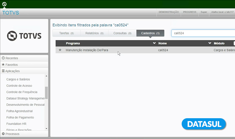 TOTVS RH (Linha Datasul) - Folha de Pagamento